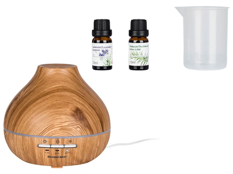 SILVERCREST® Ultraschall Aroma Diffuser Holz SADH A1
