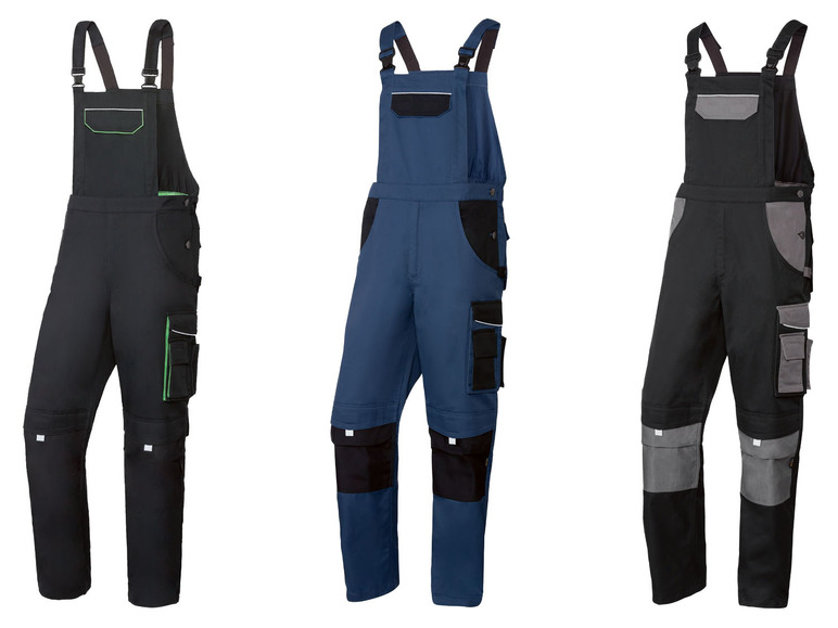 PARKSIDE men’s work dungarees, made of durable material, with cotton ...