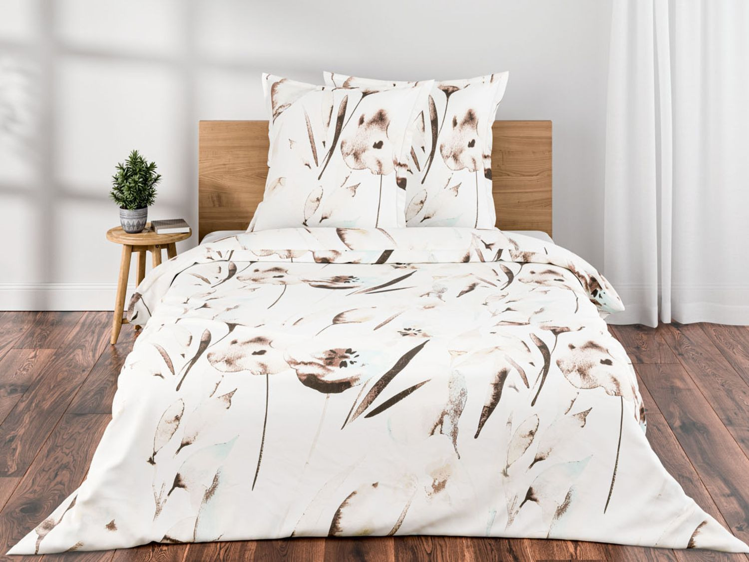 MERADISO® Satin Bettwäsche, 200 x 220 cm