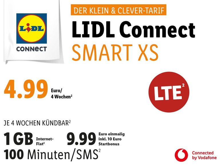 LIDL Connect Starterpaket SMART XS online kaufen | LIDL