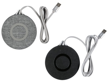 SILVERCREST® QI kabelloser Ladeadapter mit Textilbezug