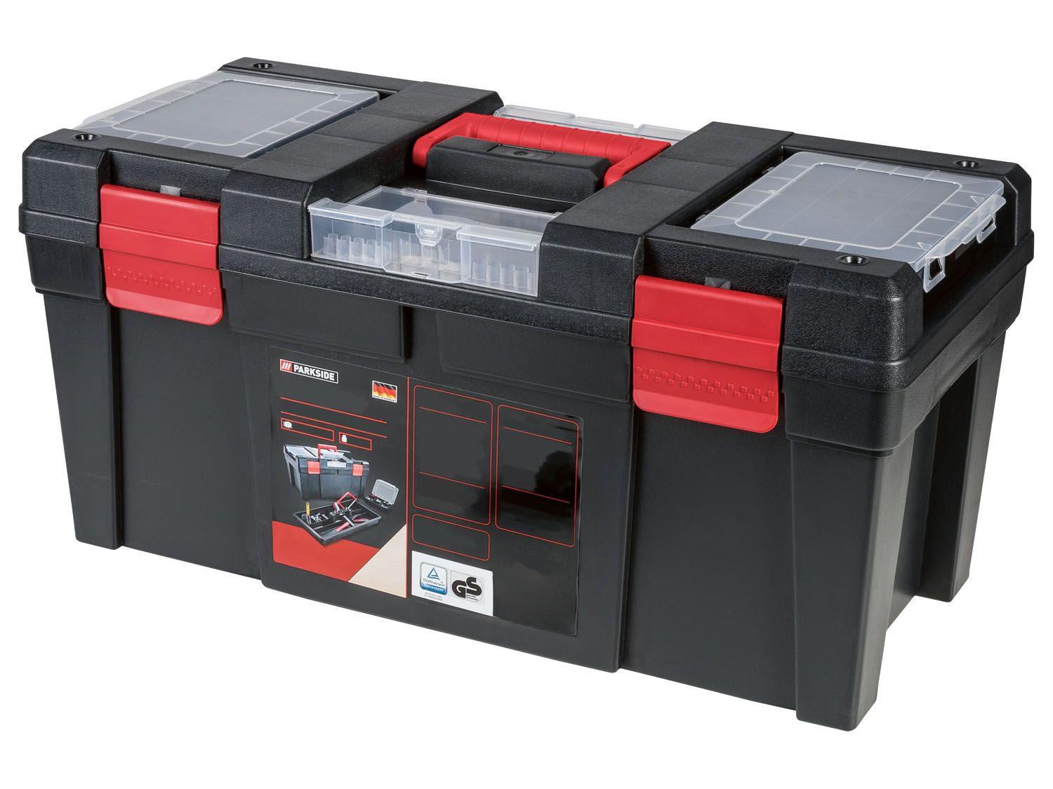 PARKSIDE® PARKSIDE® Werkzeugkoffer, mit Bithalter, Maß…