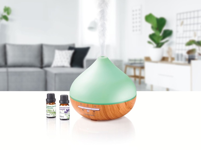 SILVERCREST® Ultraschall Aroma Diffuser Holz SADH A1