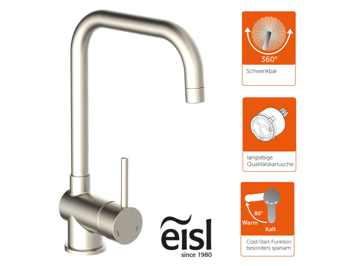 Küchenarmatur »Futura«, mit Cold-Start Funktion