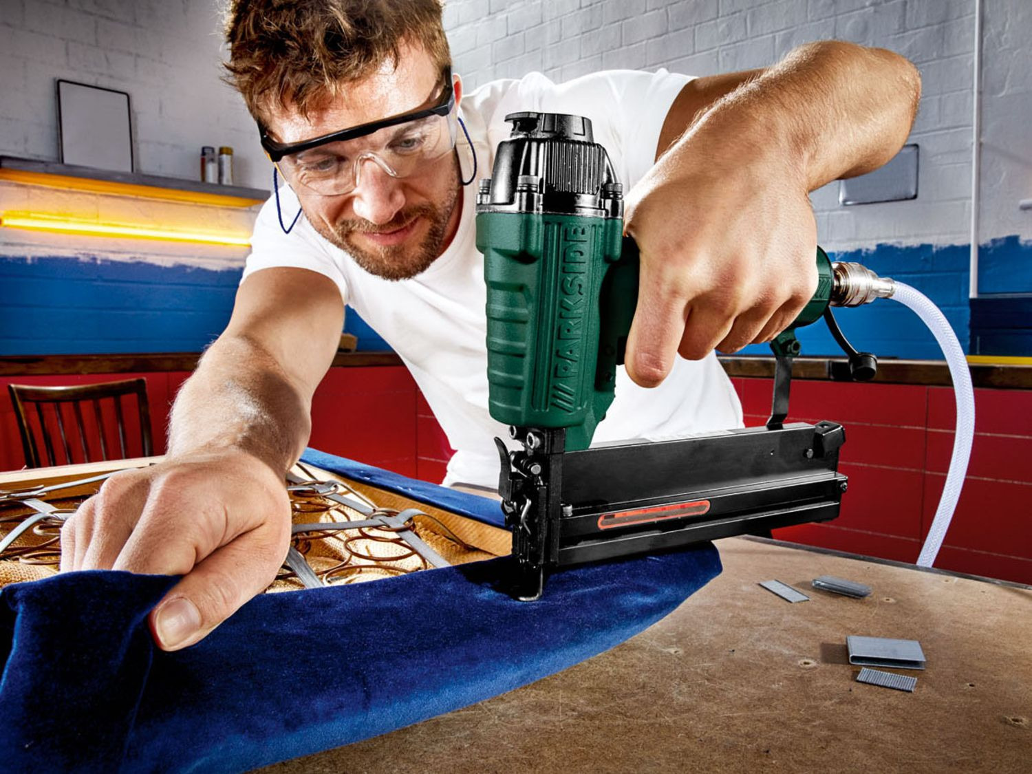 PARKSIDE® PARKSIDE® Druckluft-Tacker-Set »PDT 40 E4«,