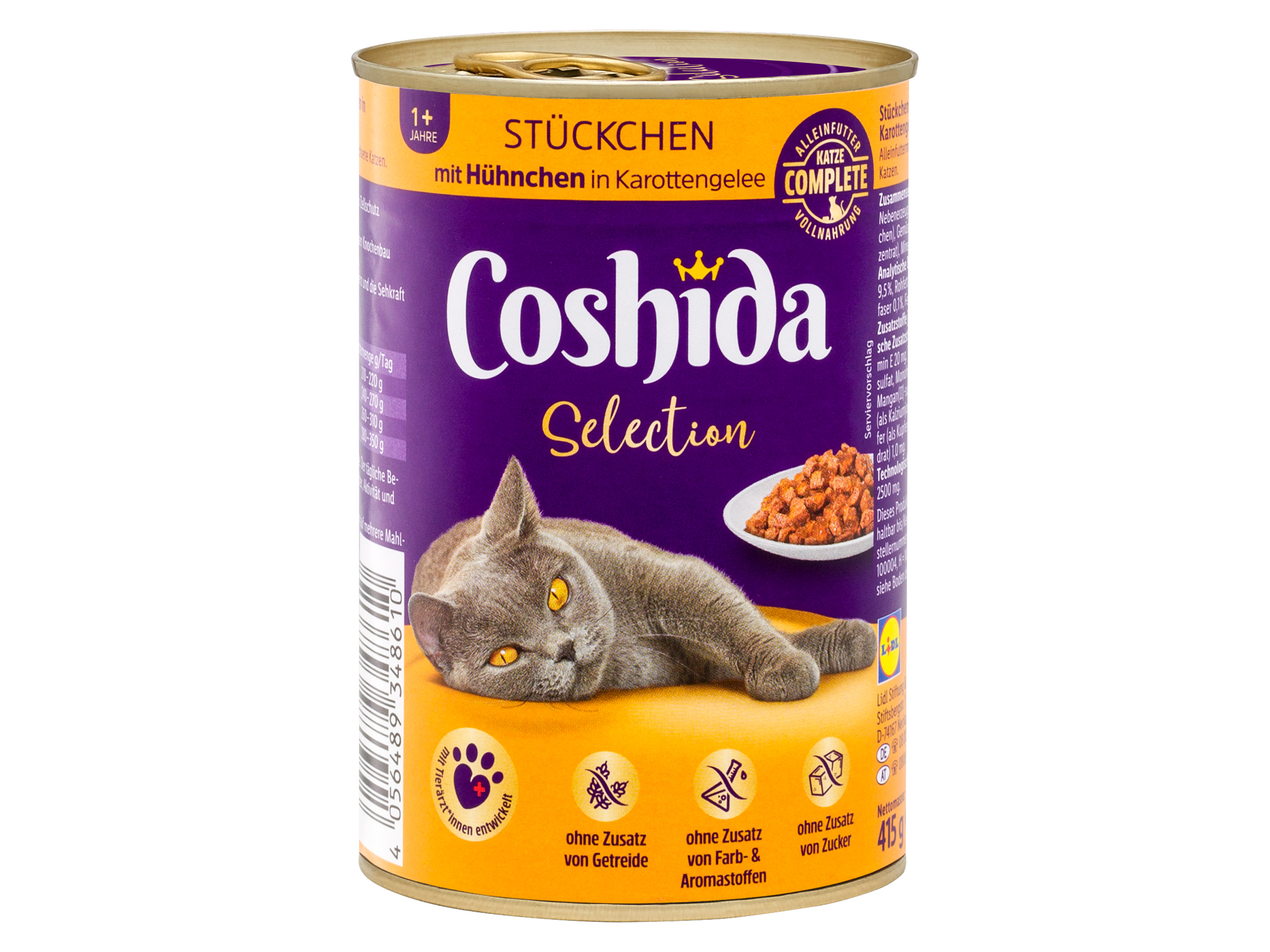 Angebot Lidl COSHIDA Selection Katzenvollnahrung mit H&