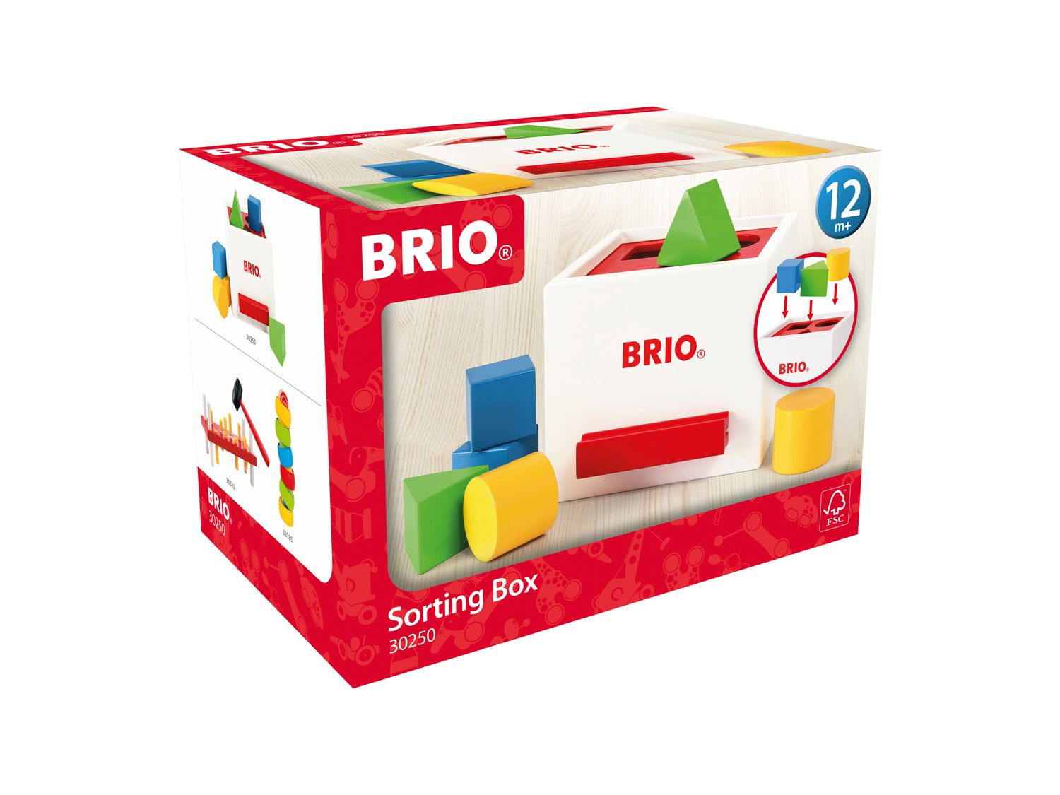 BRIO BRIO 30250 »Sortierbox weiß«, 7-teilig, mit 6 Hol…