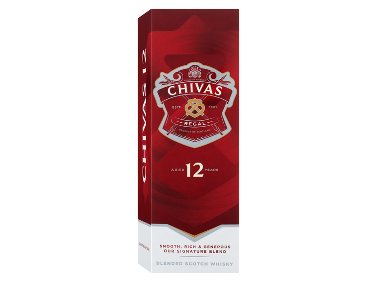 Chivas Regal Blended Scotch Whisky 12 Jahre 40% Vol
