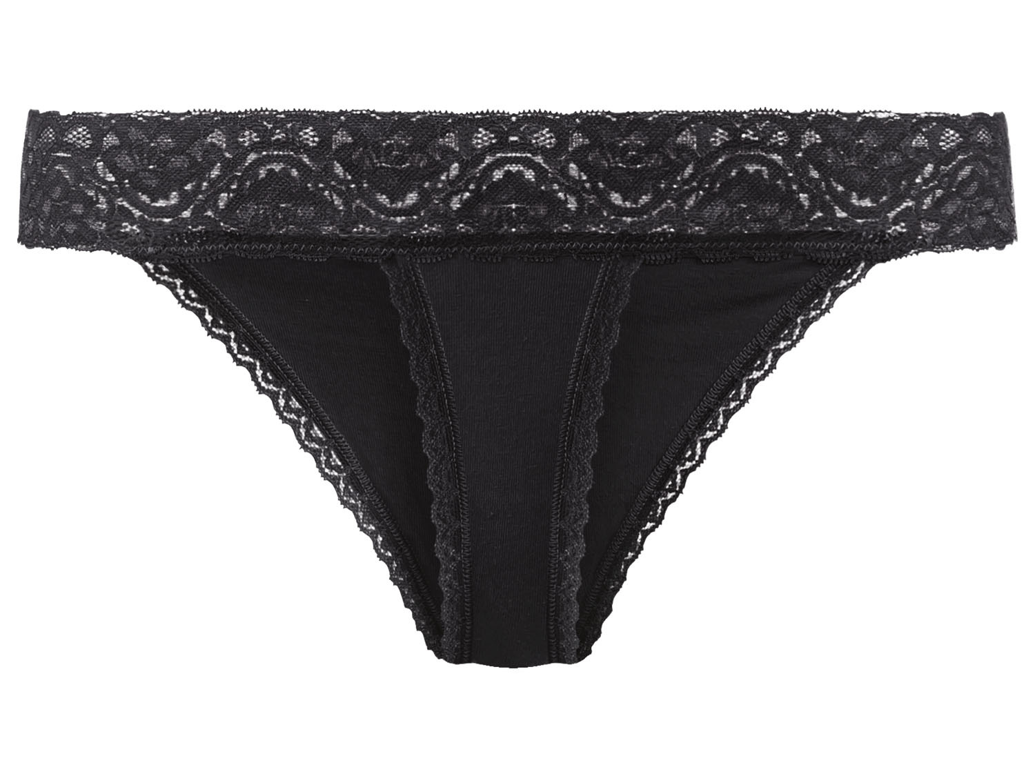 esmara® Damen String, mit Spitze, 5 Stück