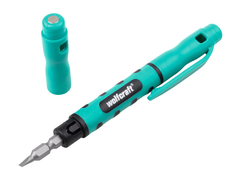 Wolfcraft Micro-Bit-Pen, mit Duo-Mikro-Bit-Einsätzen