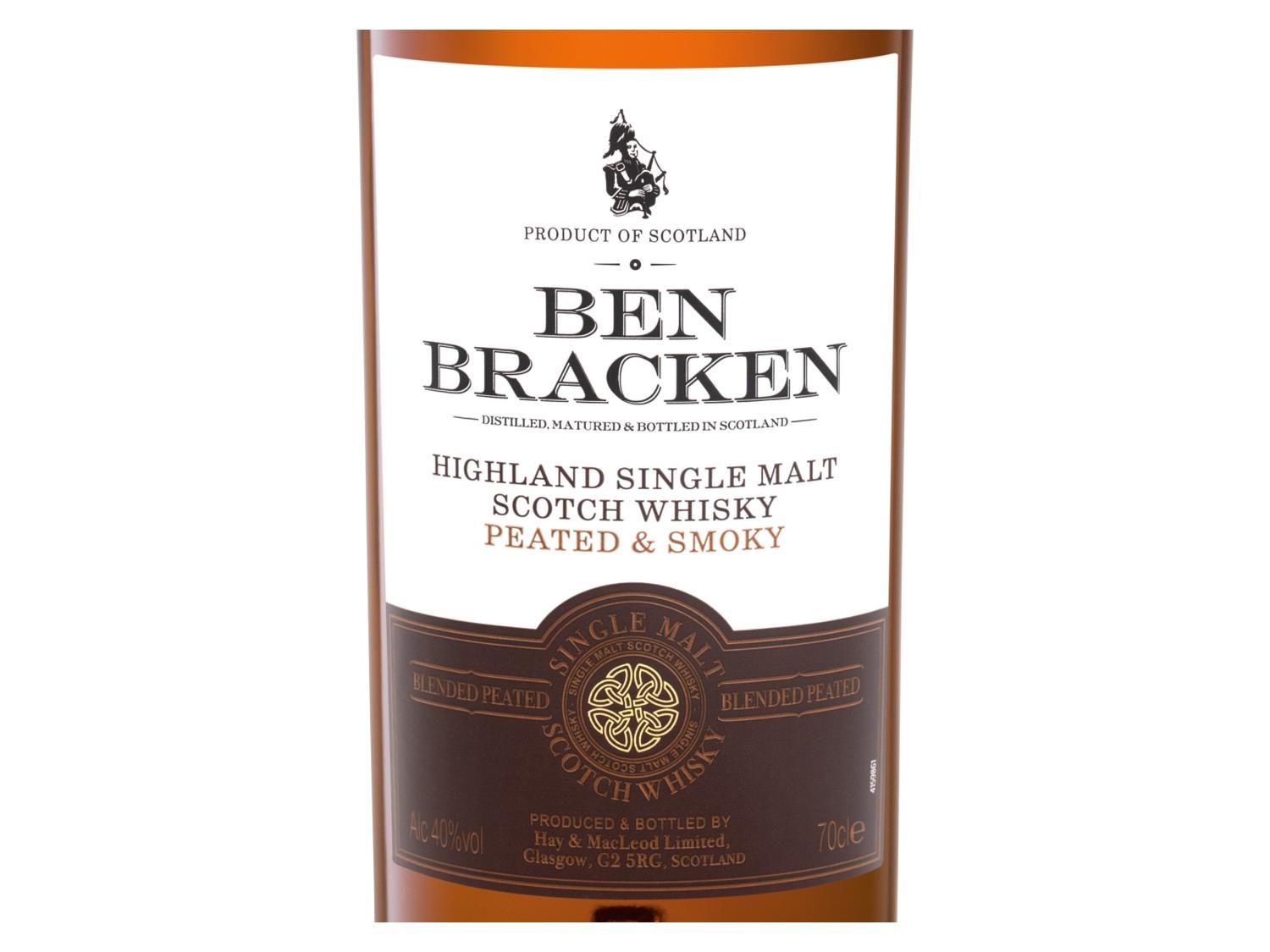 Ben Bracken Highland Single Malt Scotch Whisky Peated