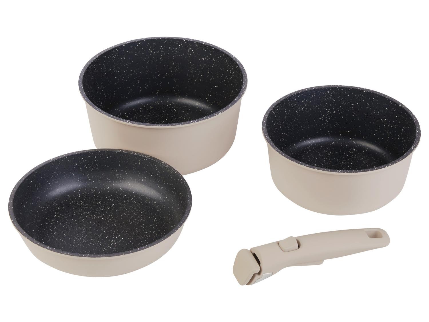Topf- und Pfannen-Set, mit abnehmbarem Griff | LIDL