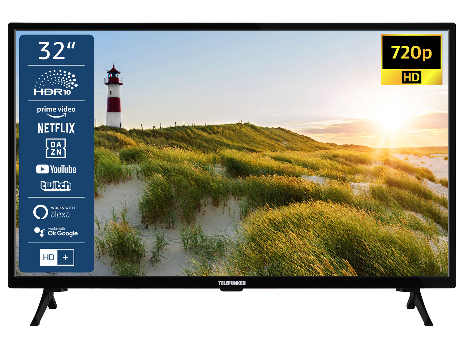TELEFUNKEN Fernseher XH32SN550S 32 Zoll Smart TV