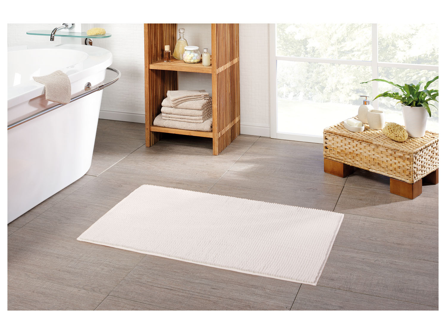 Mikrofaser Chenille Badteppich, 60 x 100 cm | LIDL