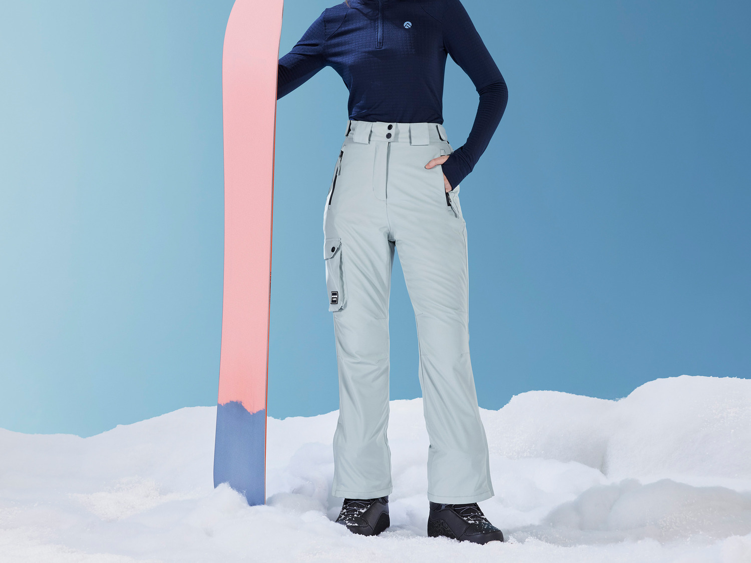 CRIVIT Damen Freeride-Hose wasserabweisendes Obermater…