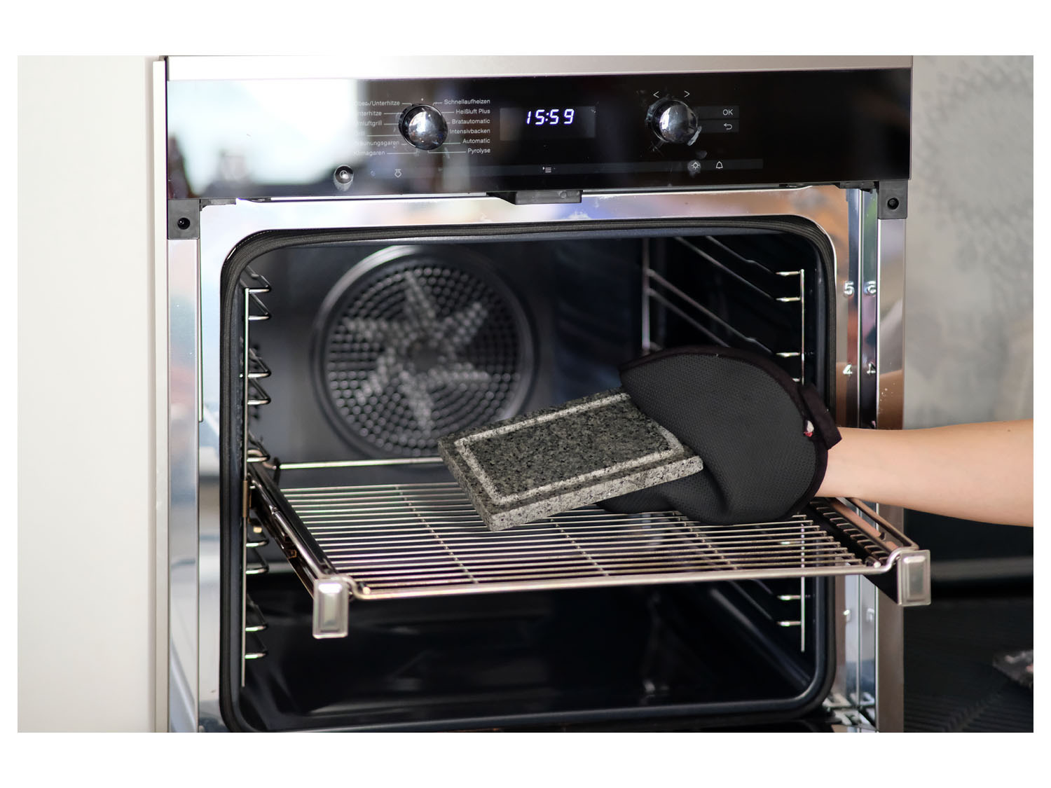 Heißer Stein Set, mit Bambus-Servierplatte | LIDL