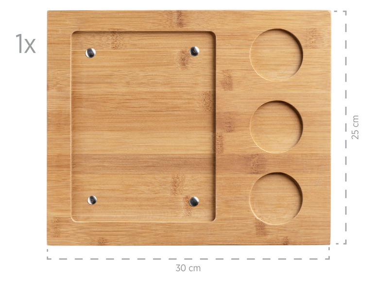 Heißer Stein Set, mit Bambus-Servierplatte | LIDL