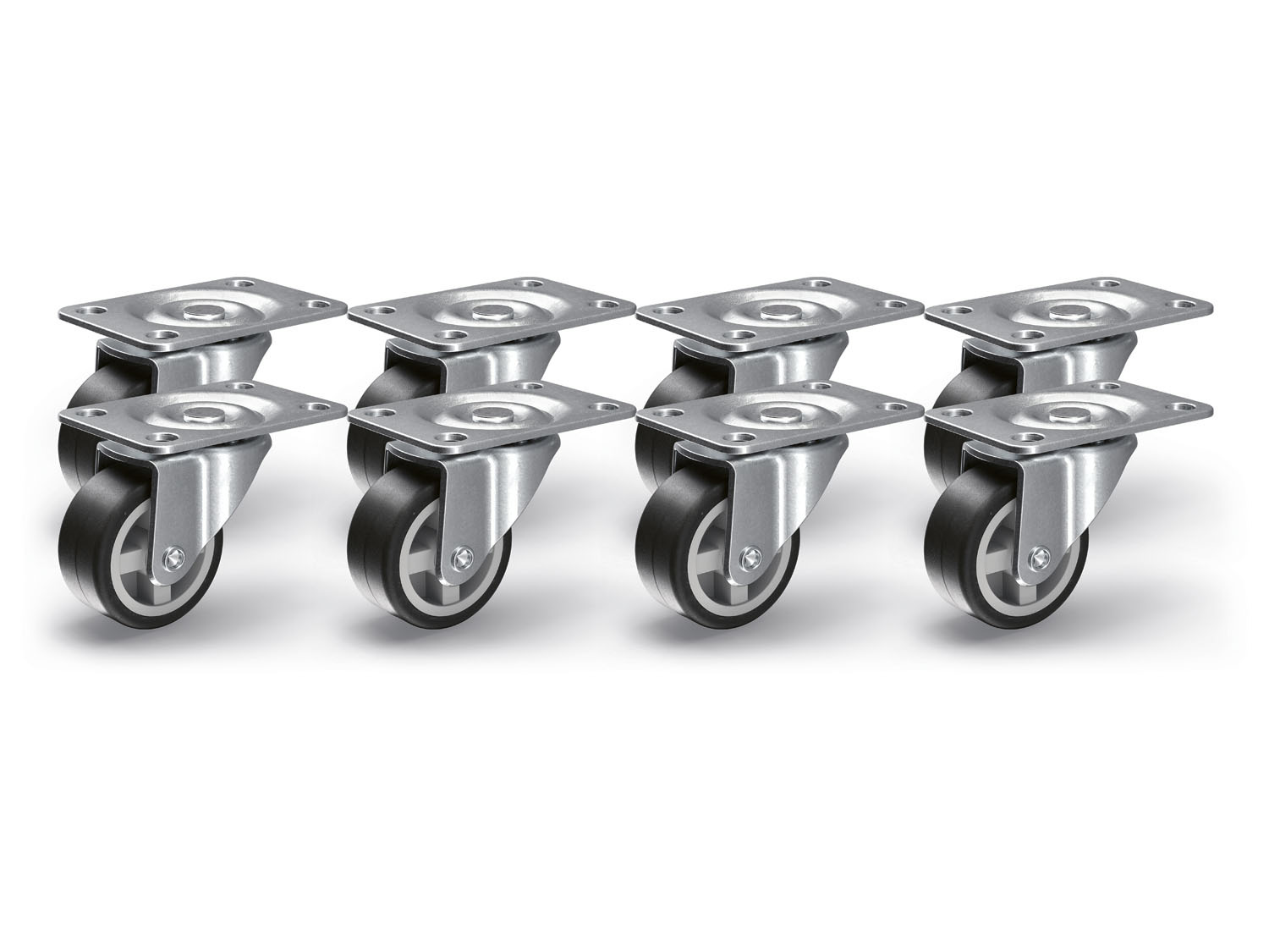 Lenkrollen- / Möbelrollen- / Transportrollen-Set