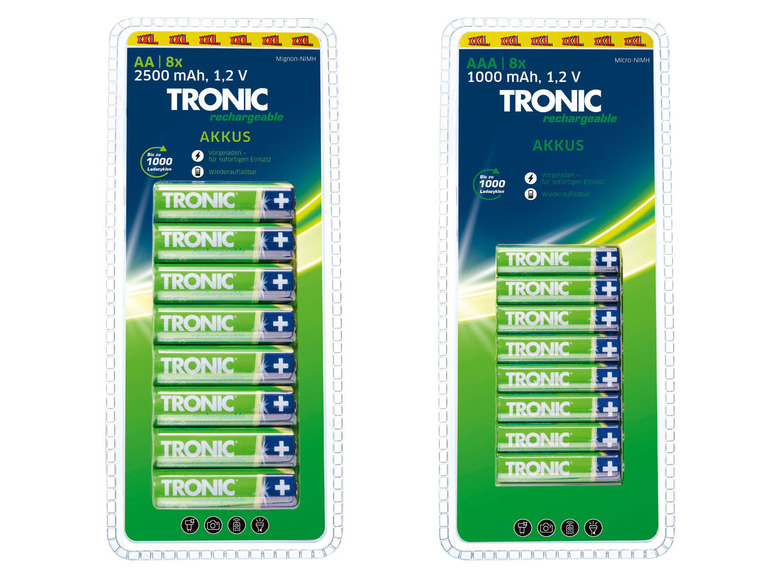 TRONIC Akkus »Ready 2 Use«, 8 Stück | LIDL