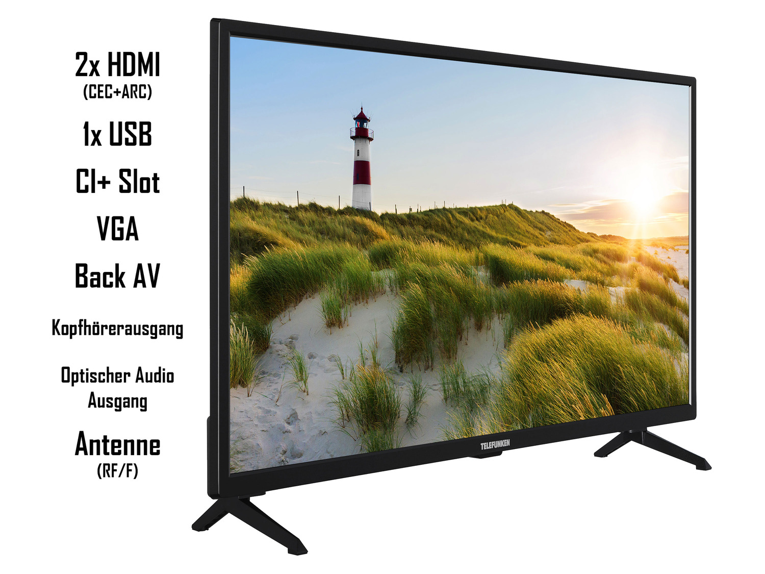 TELEFUNKEN Fernseher XH32SN550S 32 Zoll Smart TV