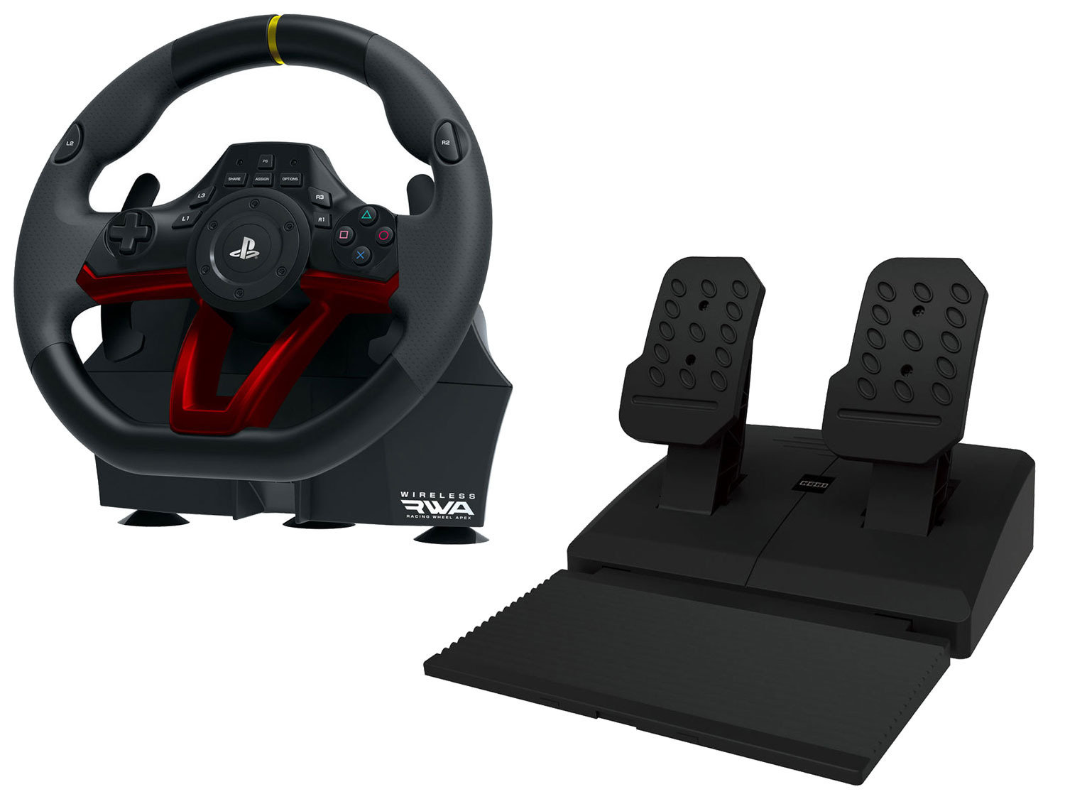 HORI Lenkrad Wireless RWA Racing Wheel Apex & Pedalen