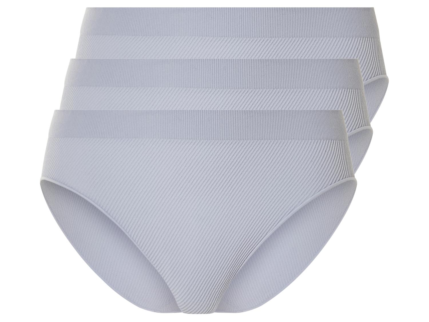 Damen Slips, 3 Stück, in modischer Ripp-Qualität | LIDL