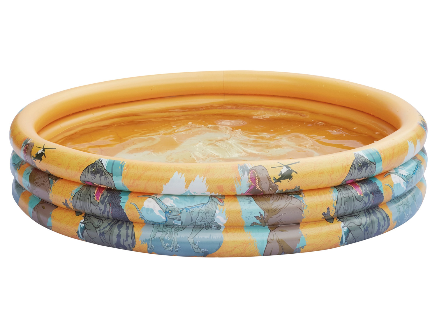 3-Ring-Pool, Dino-Design, 122 x 23 cm | LIDL
