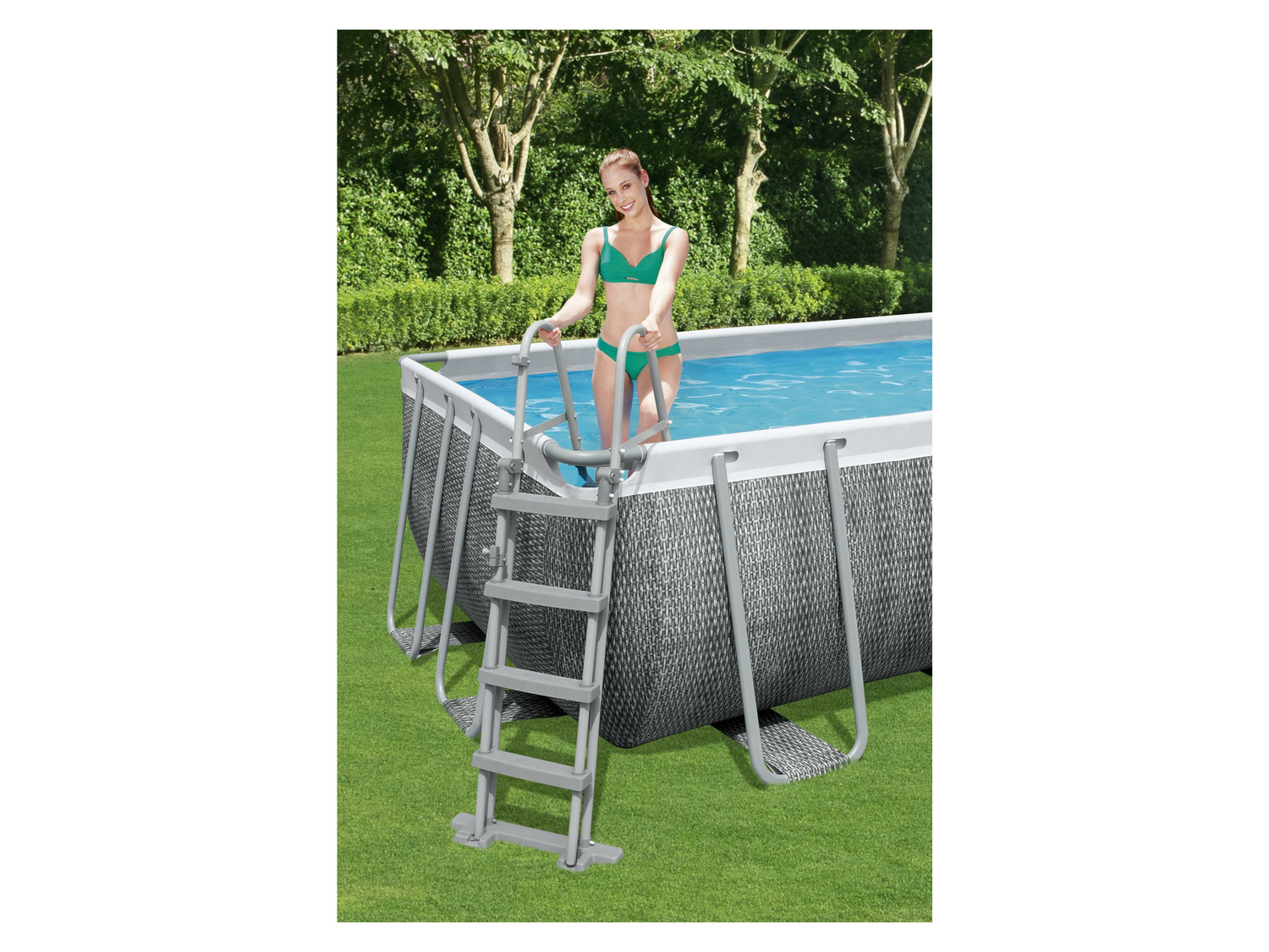 Power Steel™ Frame Pool Komplett-Set mit Filterpumpe,