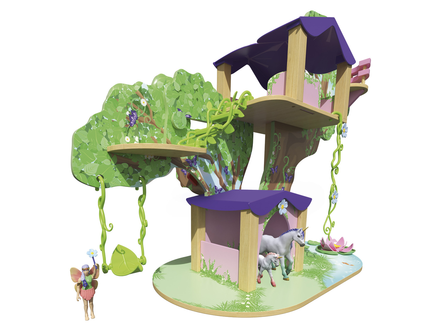 Set Bauernhof / Feenbaum / Zoo, aus Holz | LIDL