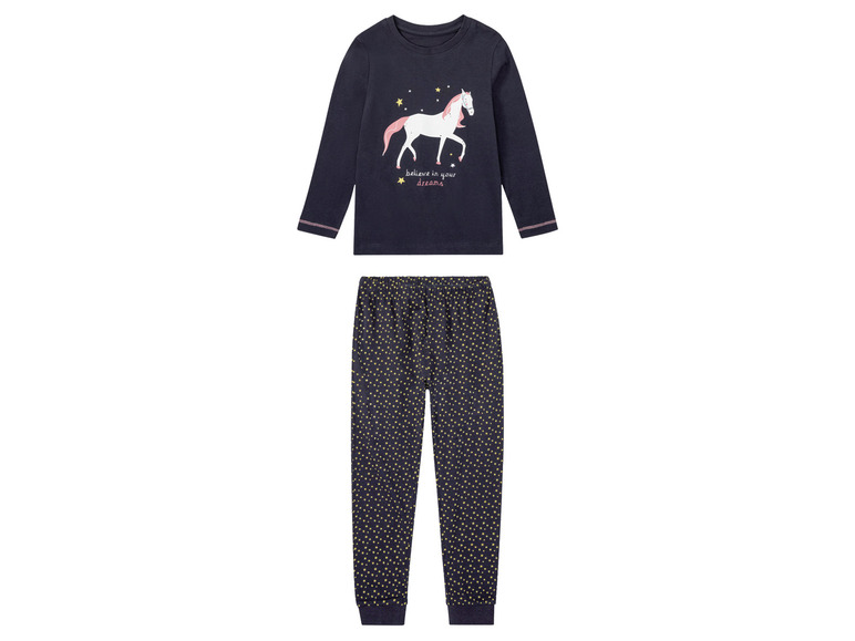lupilu® Kleinkinder Mädchen Pyjama mit Print