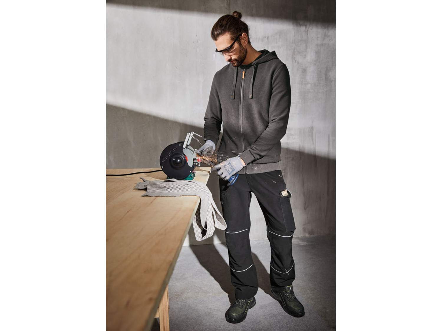 PARKSIDE® Herren Arbeitsbundhose, mit reflektierenden