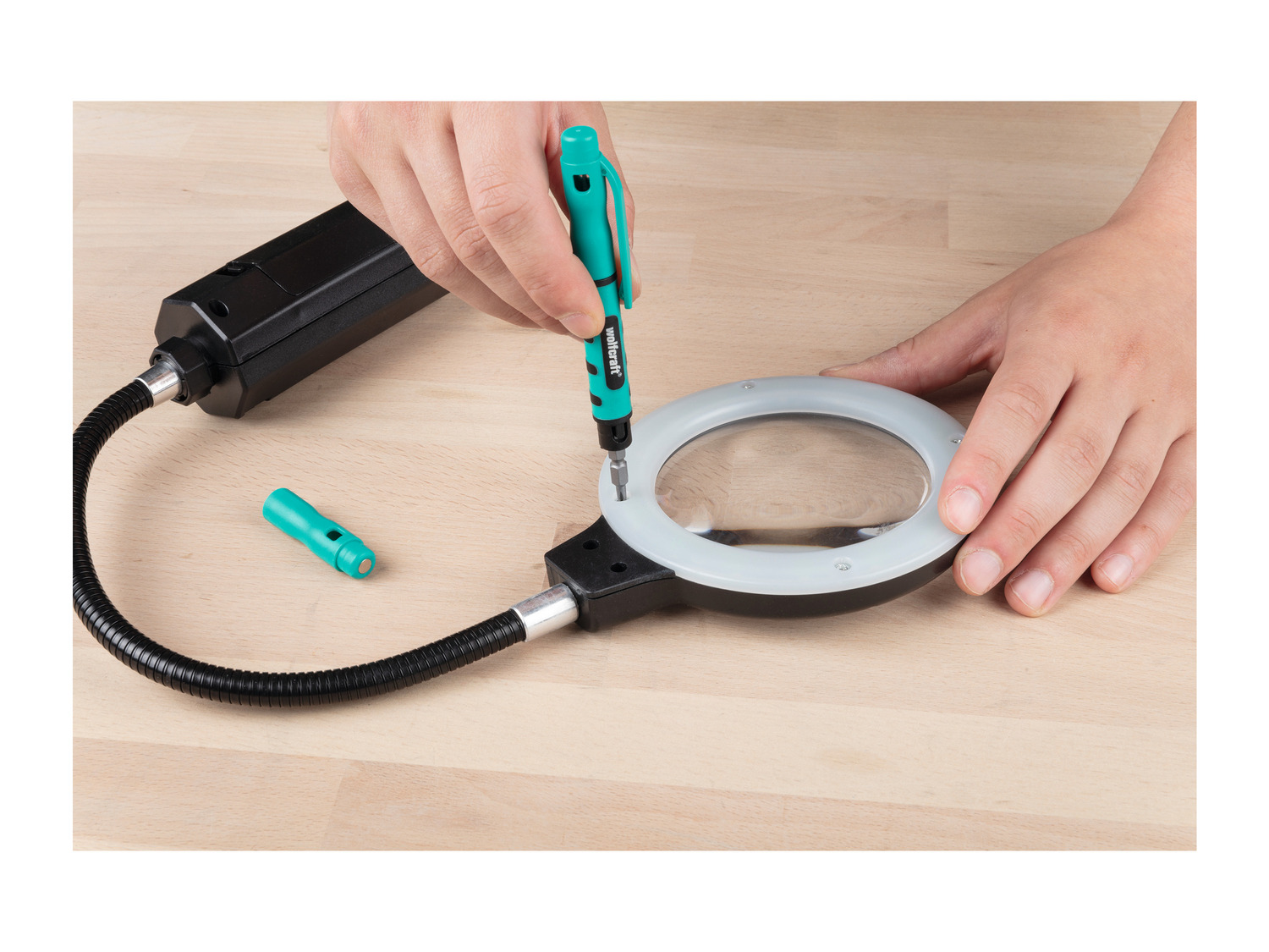 Wolfcraft Micro-Bit-Pen, mit Duo-Mikro-Bit-Einsätzen