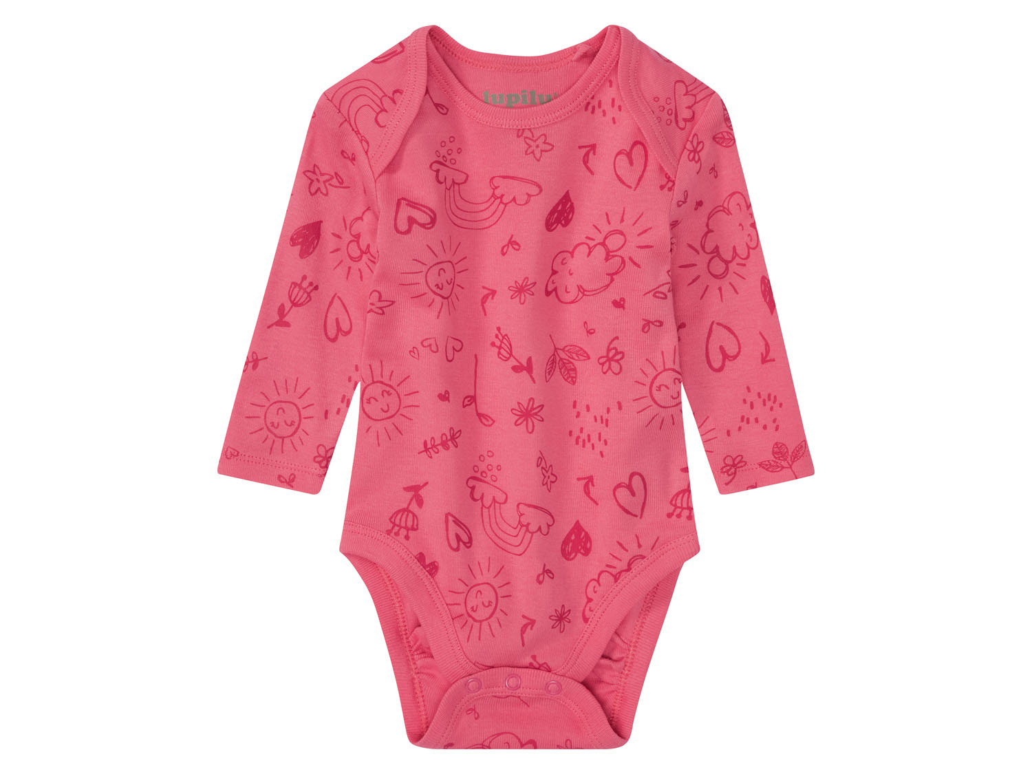lupilu® Baby Bodies, 3 Stück, aus reiner Baumwolle