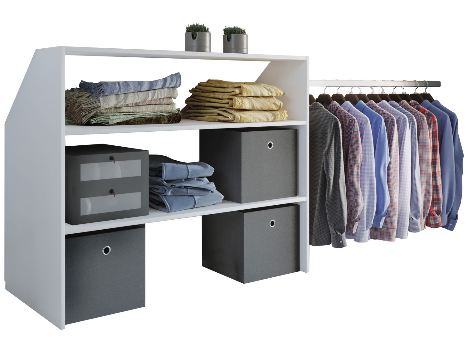 Kleiderregal »Dacho«, mit offenen Fächern | LIDL
