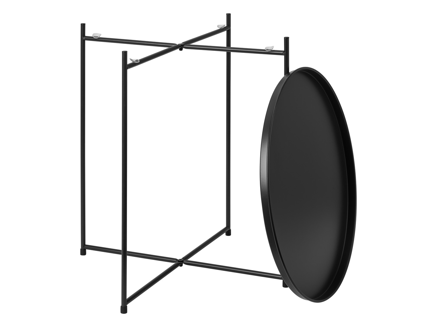 Beistelltisch mit Tablett, aus Metall | LIDL
