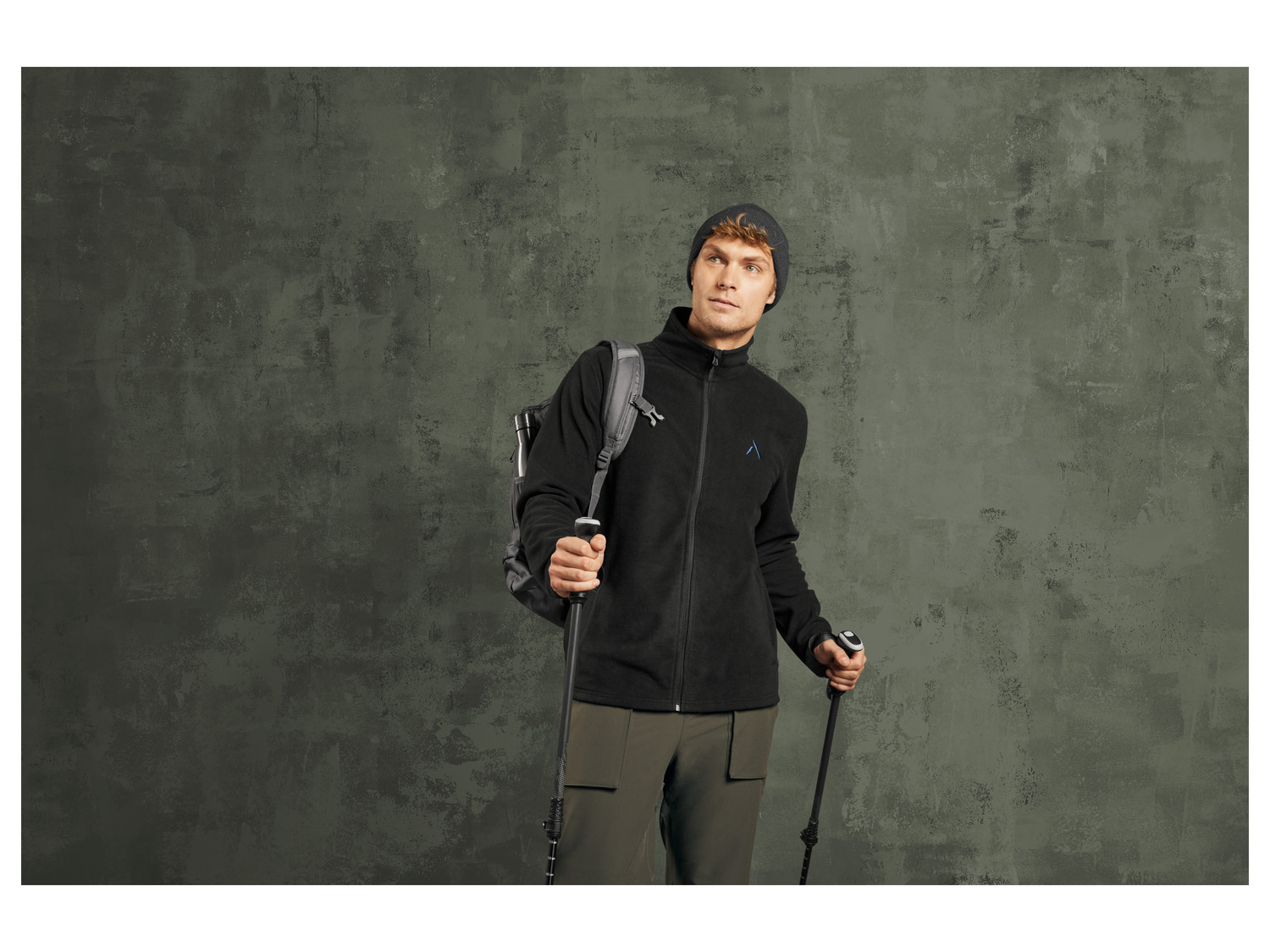 Herren Thermo-Fleecejacke, mit HeiQ Mint Technologie