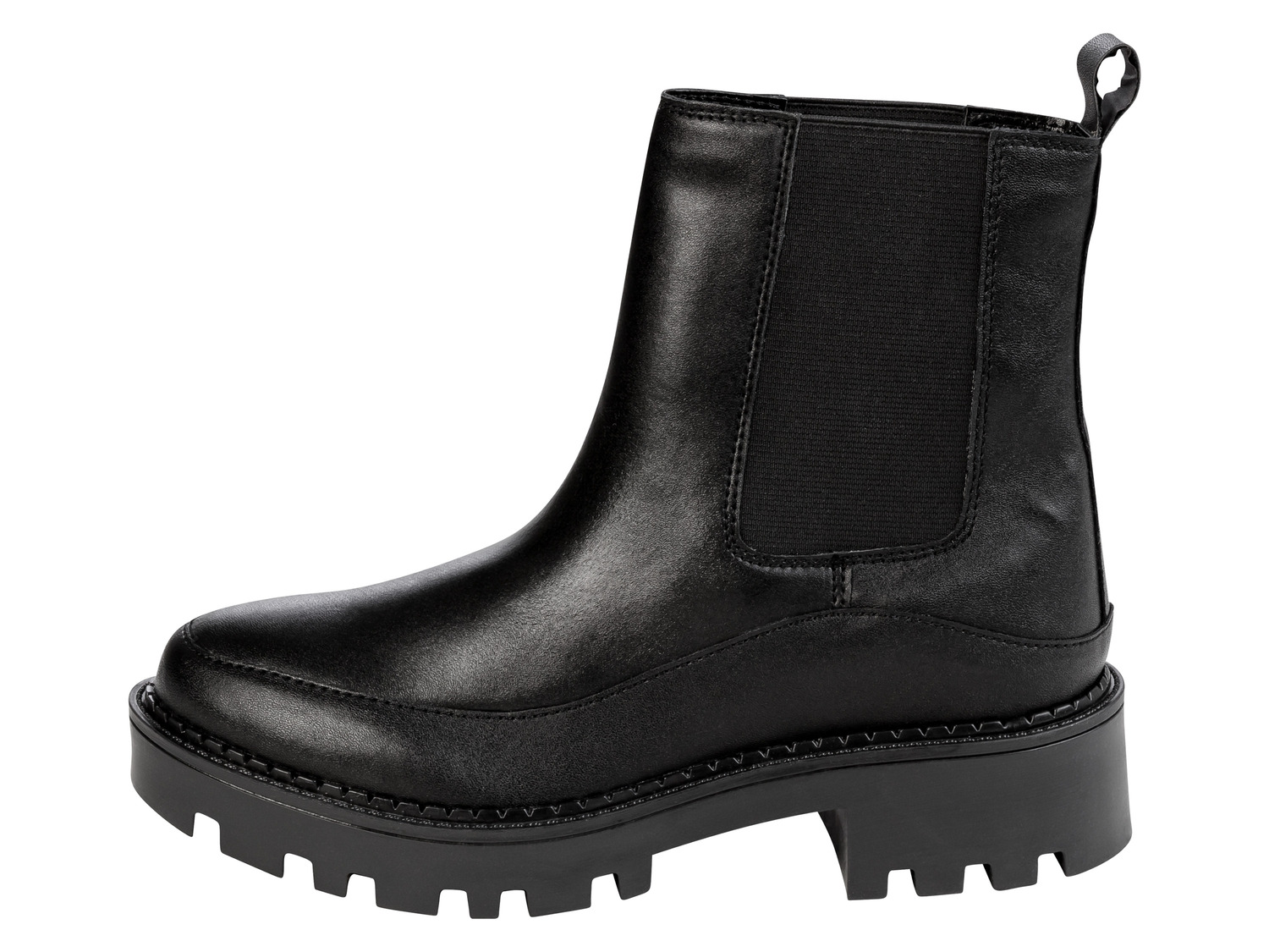 Damen Chelsea-Stiefelette mit seitlichem Elastikeinsatz
