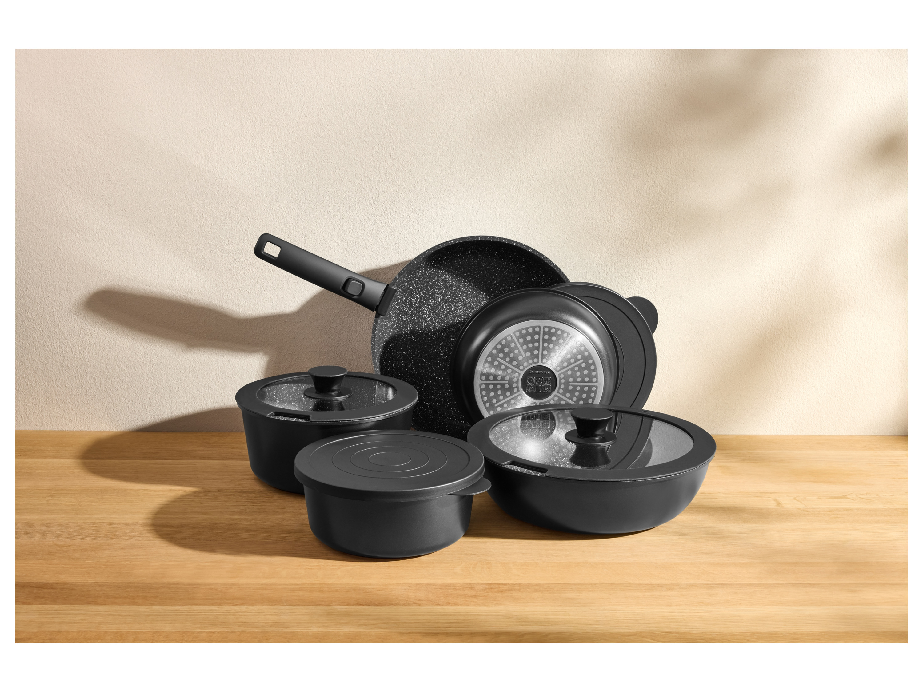 Preisvergleich für SILVERCREST® Aluguss-Topf- und -Pfannen-Set, 10 ...