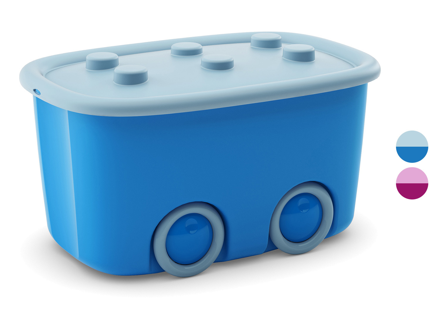 Curver Aufbewahrungsbox, 46 l, mit praktischen Rollen