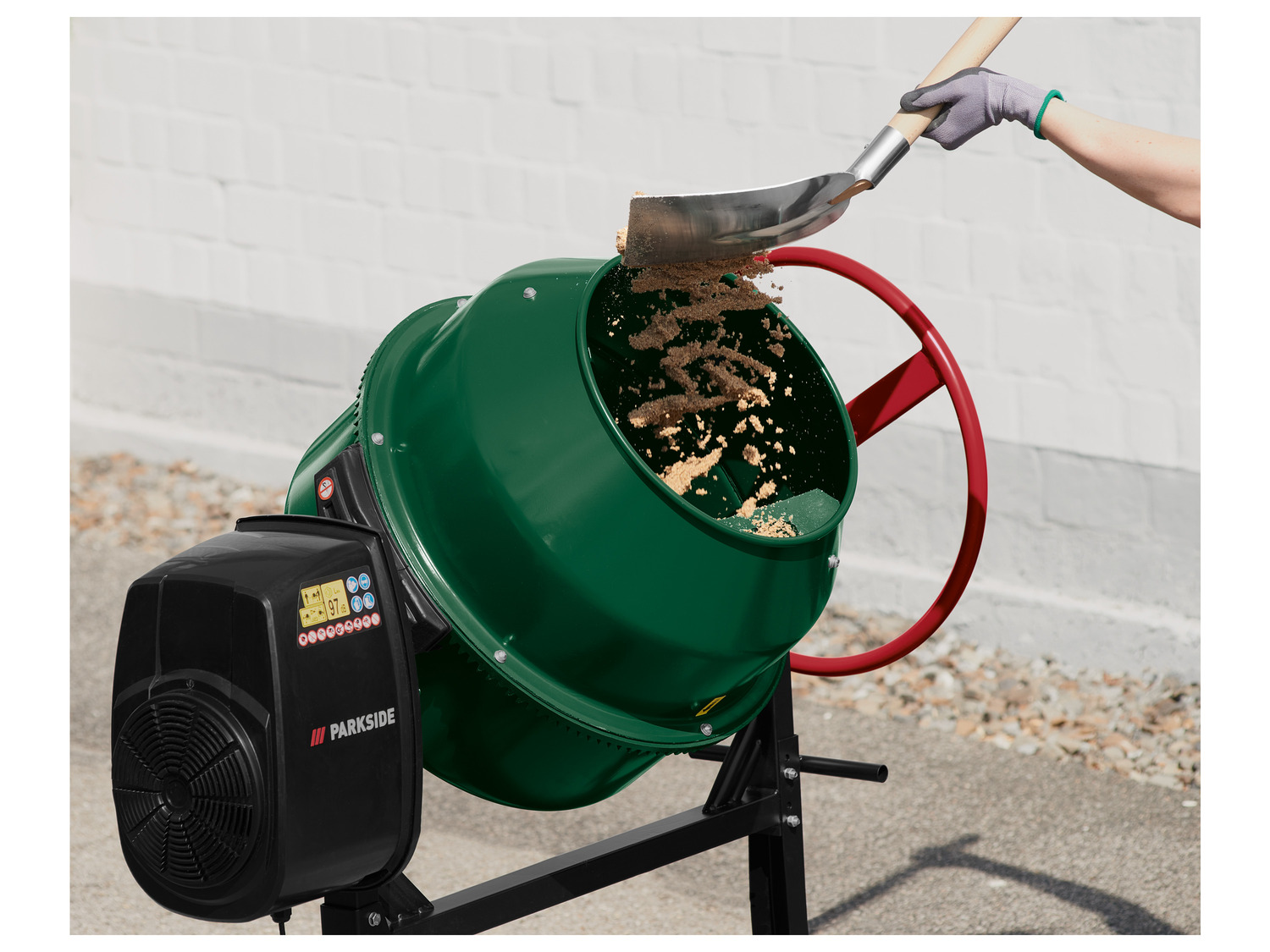 PARKSIDE® Betonmischer »PCM 125 A1«, 550 W, 120 l