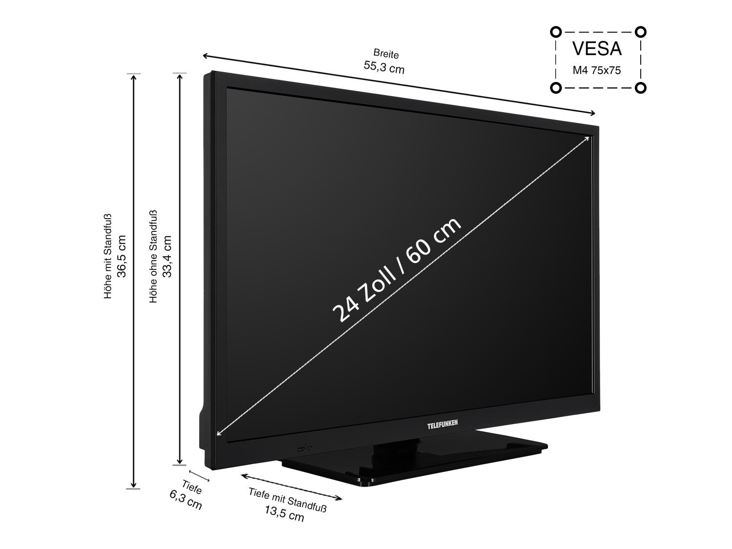 »XH24O550M« Fernseher 24 Zoll HD-ready LED TV mit inte…