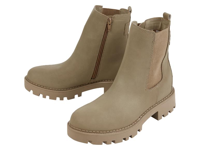 Damen Chelsea-Stiefelette mit seitlichem Elastikeinsatz
