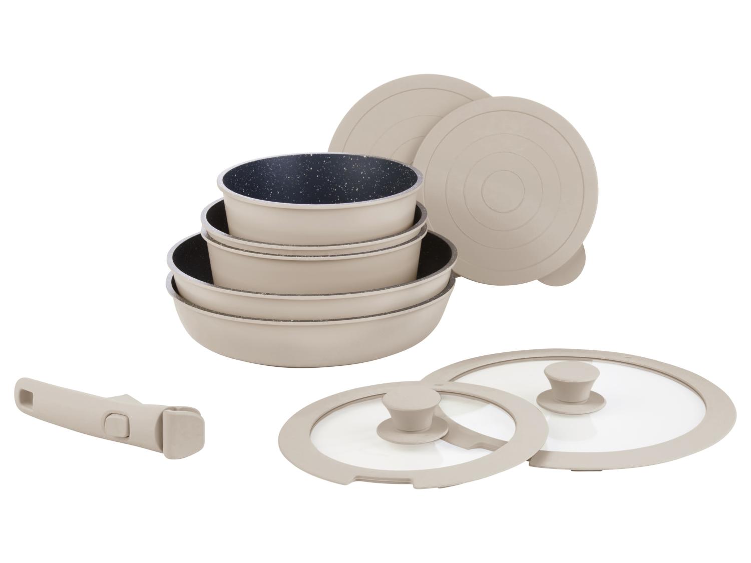 Topf- und Pfannen-Set, mit abnehmbarem Griff | LIDL