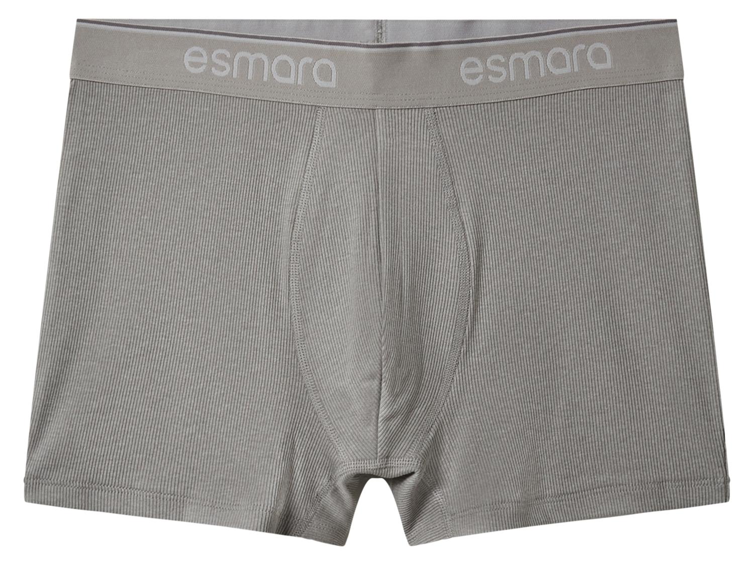 ESMARA MEN Herren Gerippte Boxer, 3 Stück | Lidl