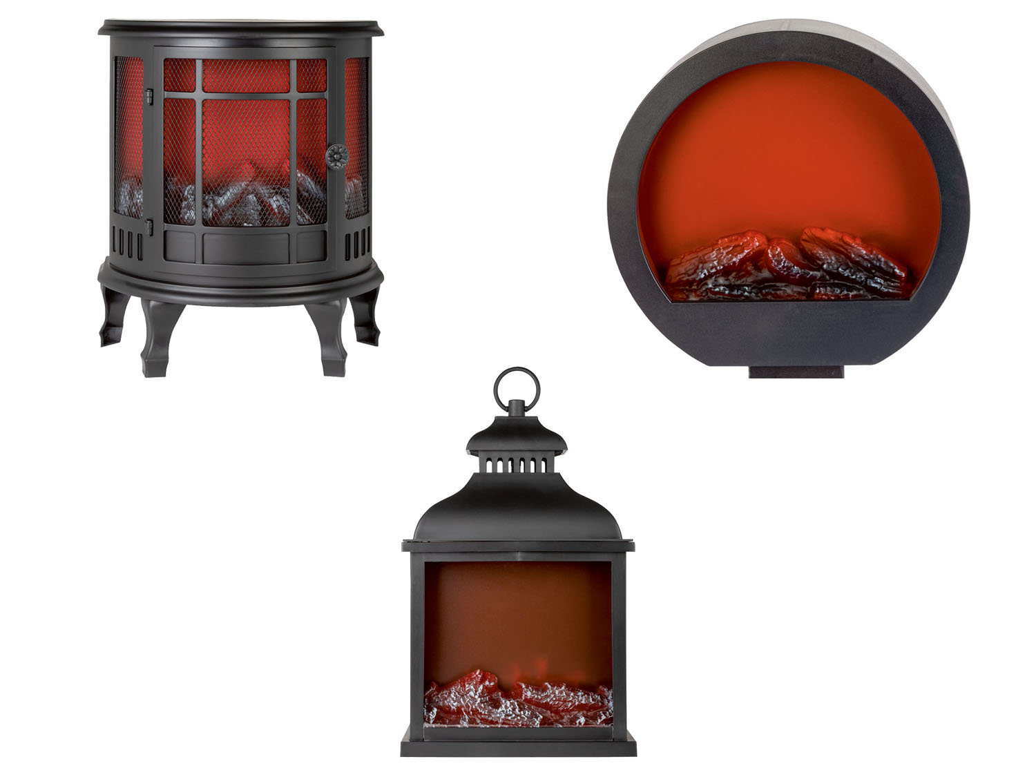 Angebot Lidl LIVARNO home LED-Dekokamin, mit Kaminfeuer