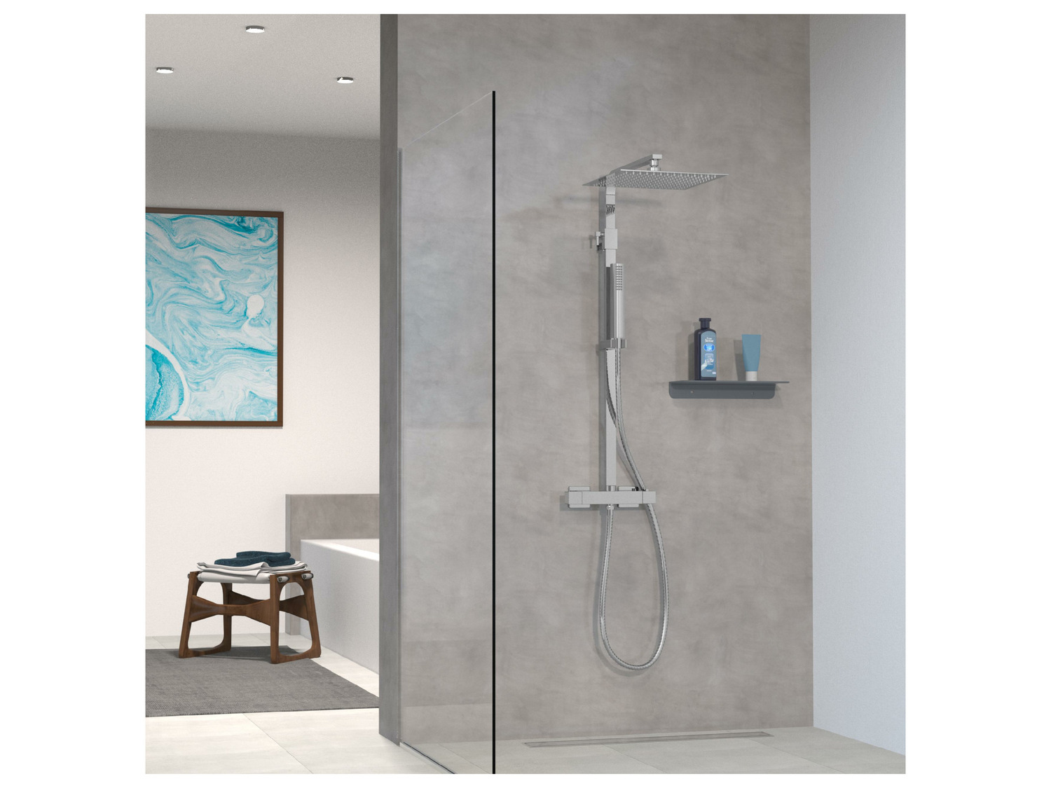 Duschset »Sumba«, mit Thermostat, Chrom | LIDL