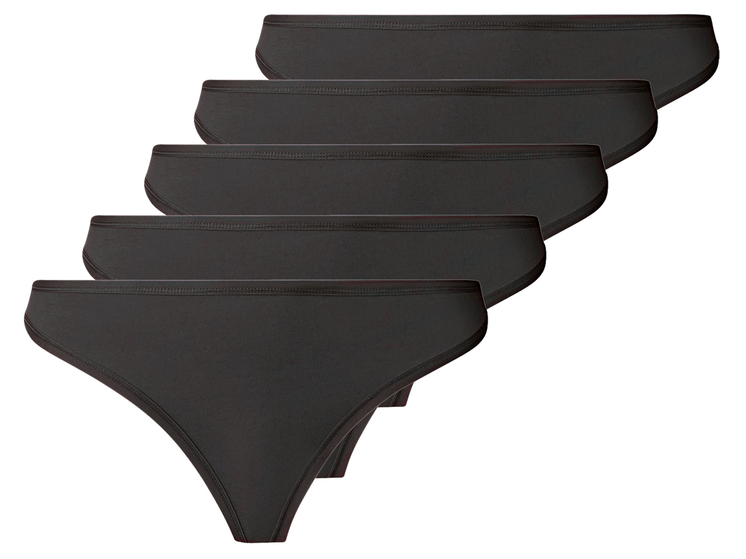 esmara® Damen Strings, 5er Set, mit Baumwolle