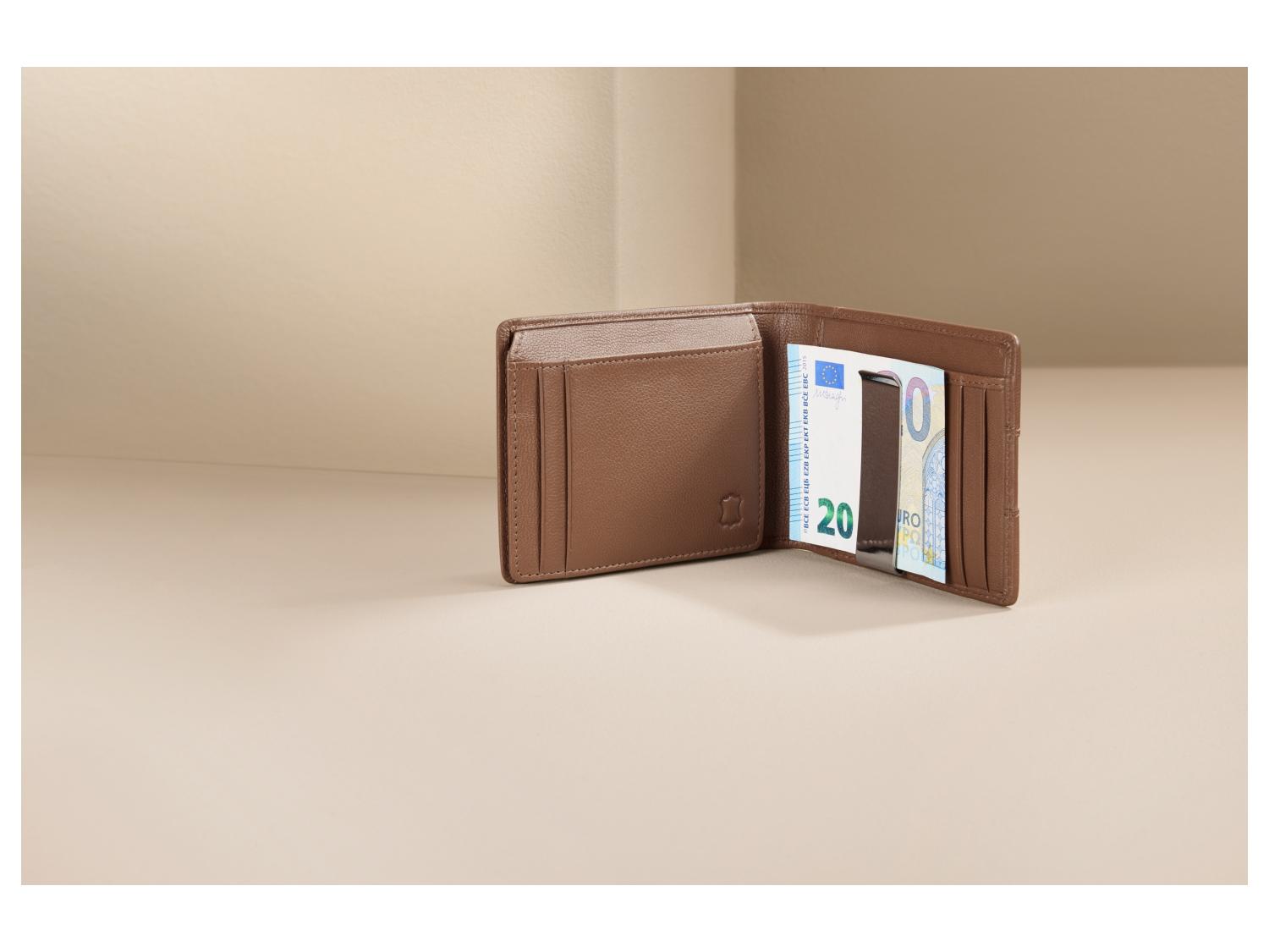 Herren Magic Wallet \ Leder-Geldbörse aus Leder | LIDL