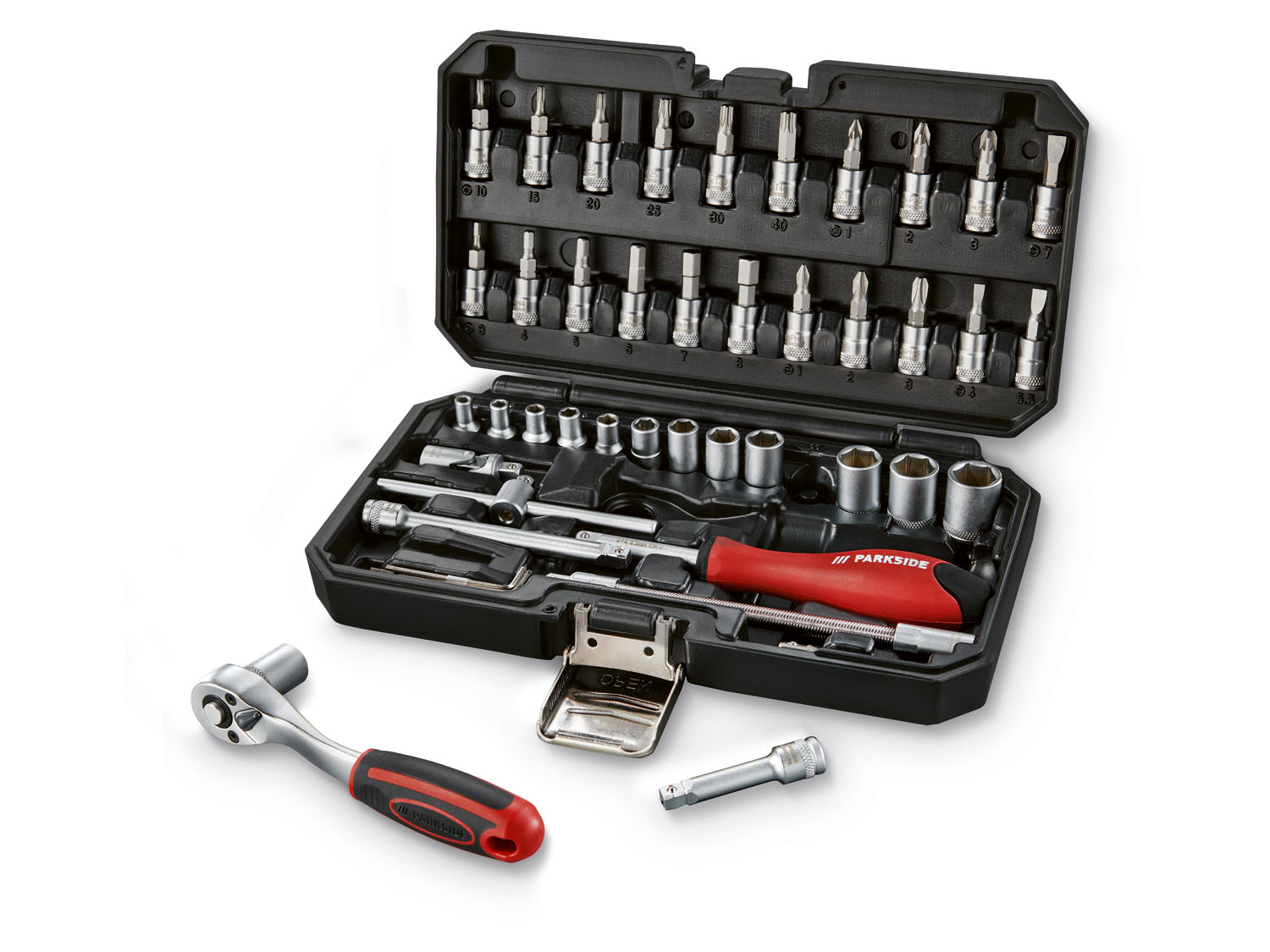 Angebot Lidl PARKSIDE® Ratschen-Set, 46-teilig, mit