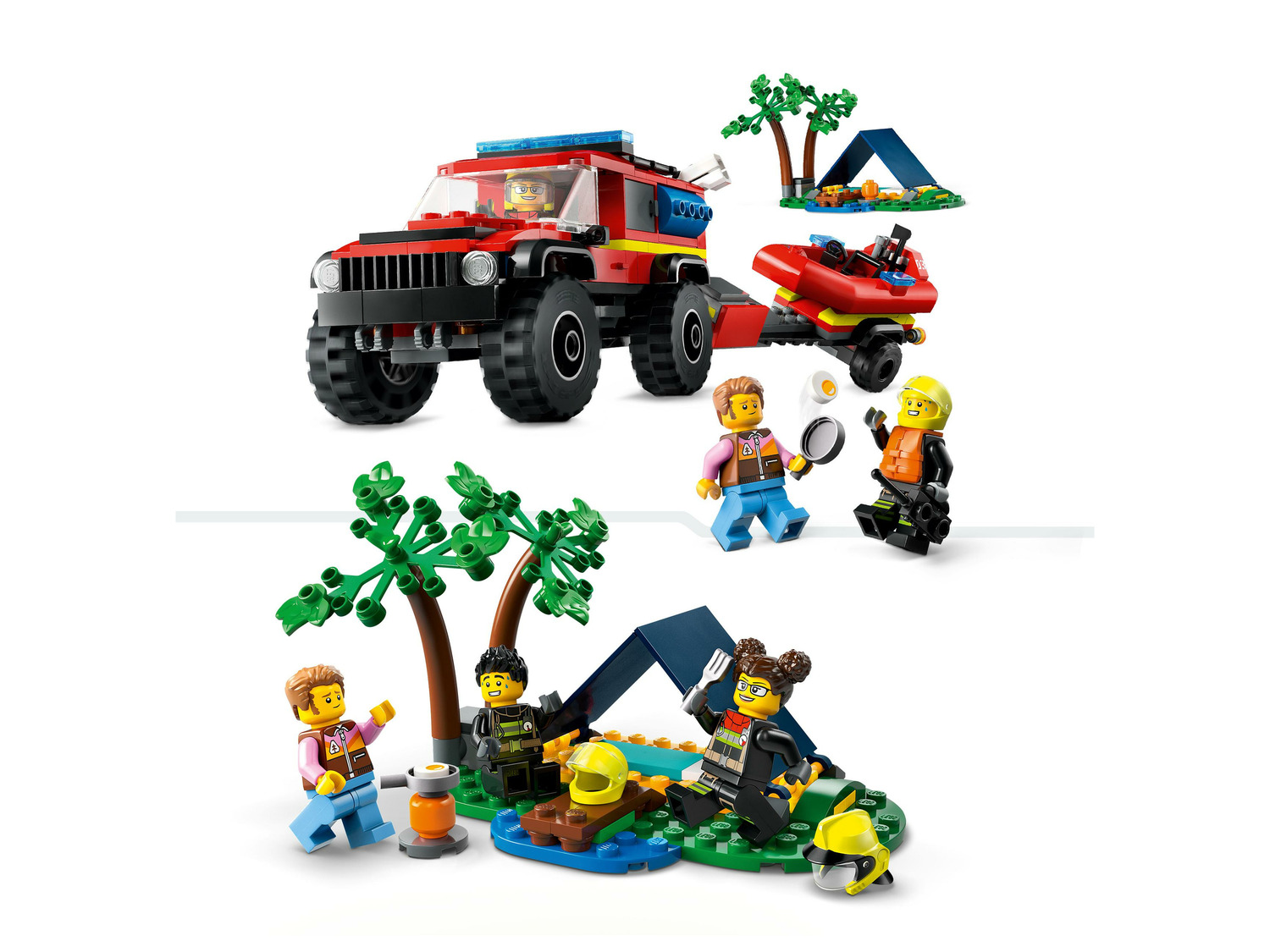 LEGO® City 60412 »Feuerwehrgeländewagen mit Rettungsbo…